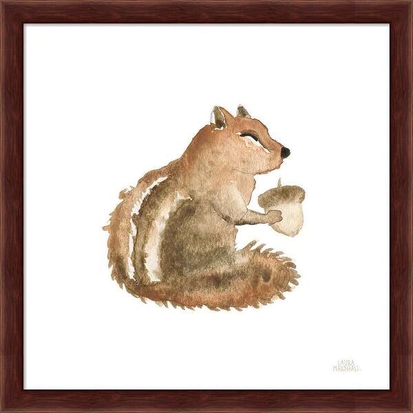 Laura Marshall 'Woodland Whimsy Bear & Squirrel' Framed Art (Set of 2) - Bed Bath & Beyond ...