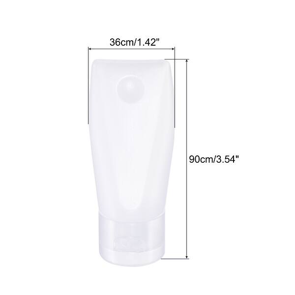 30ml Squeeze Tube, Empty Cosmetic Tubes Plastic w Flip Lid Translucent ...