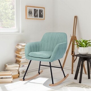 Upholstered Fabric Rocking Chair - Bed Bath & Beyond - 37152233