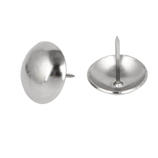 25mm Dia Round Head Upholstery Nail Thumb Tack Pushpin Silver Tone ...