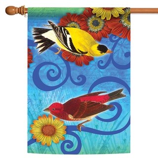 Finches 28 x 40 Inch House Flag - Bed Bath & Beyond - 37651153
