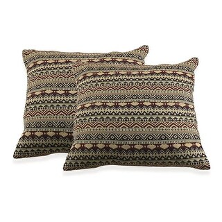Set of 2pcs Cotton poly Cushion Covers Ultra Soft Wrinkle Resistant ...