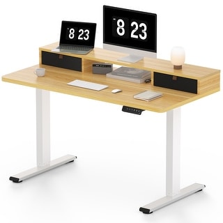 Electric Height Adjustable Ergonomic Computer Desk - Bed Bath & Beyond ...