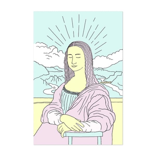 Mona Lisa Pop Illustrations Dorm Art Pop Culture Art Print/Poster - Bed ...