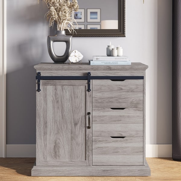 gray wash sideboard buffet