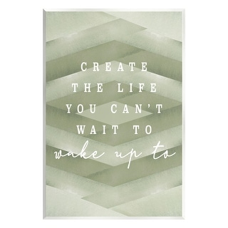 Stupell Create Your Life Motivational Geometric Stripe Pattern Shapes ...