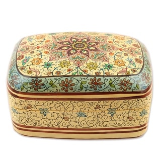 Novica Handmade Persian Blossom Decorative Wood Box - Bed Bath & Beyond ...