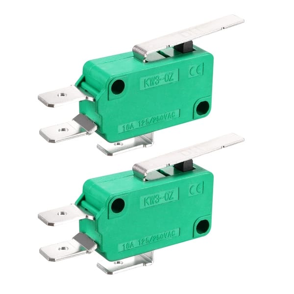 2PCS KW3-OZ 16A 125/250VAC SPDT NO NC Hinge Lever Type Micro Limit ...