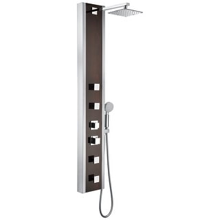 Monsoon 57 in. 4-Jetted Full Body Shower Panel System with Heavy Rain ...