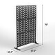 Metal Privacy Screen Panel Free Standing Bricks - 76x47 - Bed Bath ...
