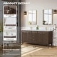 Palos Bath Vanity with Grain Composite Stone Top without Mirror - Bed ...