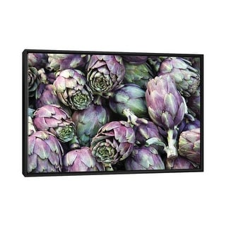 iCanvas "Background Of Artichokes" by Jane Rix Framed Canvas Print ...
