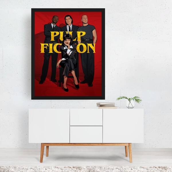 Pulp Fiction Group Digital TV Movies Tarantino Art Print/Poster - Bed ...