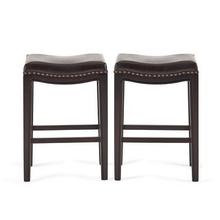 Roman Backless Counter Stool, Set of 2, Brown - Bed Bath & Beyond ...