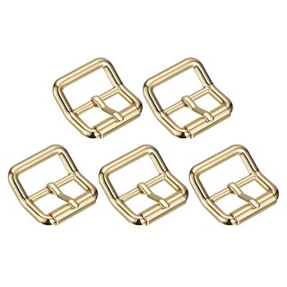 5Pcs Single Prong Belt Buckle Square Center Bar Buckles for Belt - Bed ...
