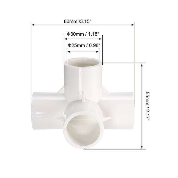 4 Way Tee PVC Fitting Elbow - PVC Furniture - PVC Elbow Fittings ...
