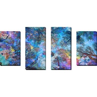 "Dreaming up to the Trees" by Michael Broom Print on Canvas Set of 4 ...