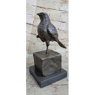 Bronze Metal Bird Sculpture Statue Figure Crude Style Original Art ...