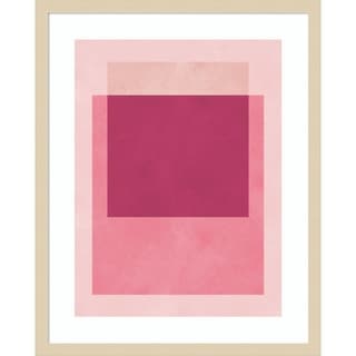 Overlapping geometry 12 by Vitor Costa Wood Framed Wall Art Print ...