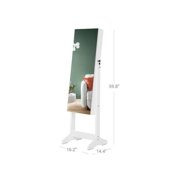 SONGMICS Mirror Jewelry Cabinet Armoire - Bed Bath & Beyond - 37888787