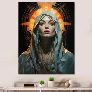 Designart "Radiant Portrait Of Holy Mary" Animals Owl Wall Decor - Bed ...
