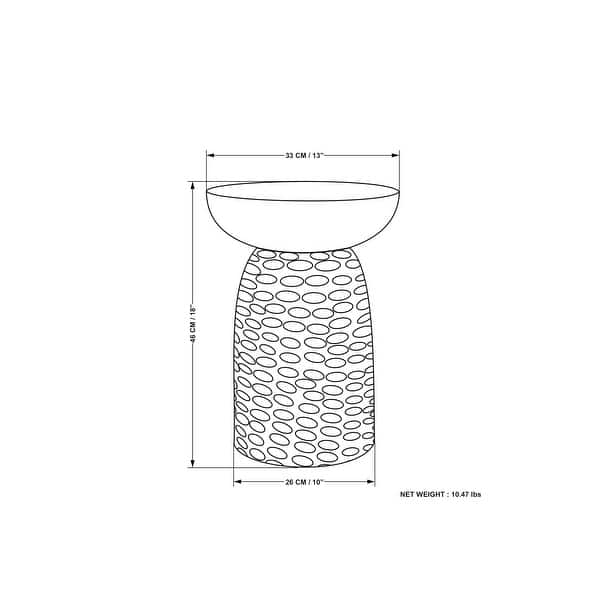 WYNDENHALL Willis SOLID MANGO WOOD 13 inch Wide Round Contemporary ...