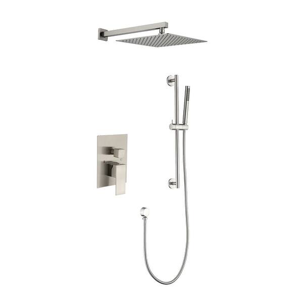 Rainfall Shower Head Complete Shower System with Rough-in Valve - Bed ...
