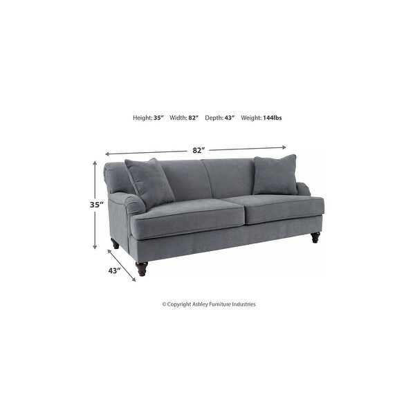 Signature Design by Ashley Renly Blue Sofa 82 W x 43 D x 35 H On Sale Bed Bath Beyond 38866103