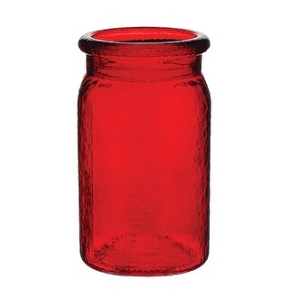 Ruby Red Jar Shaped Vase - Bed Bath & Beyond - 42263357