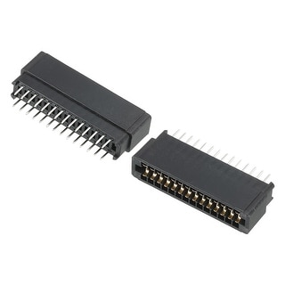 Card Edge Connector Black Socket Right Angle 28 Pin 2.54mm Pitch, Pack ...