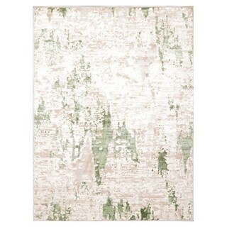 3x5 Persian Lara-B Abstract Oriental Area Rug Cream,Turquoise Color - 3 ...
