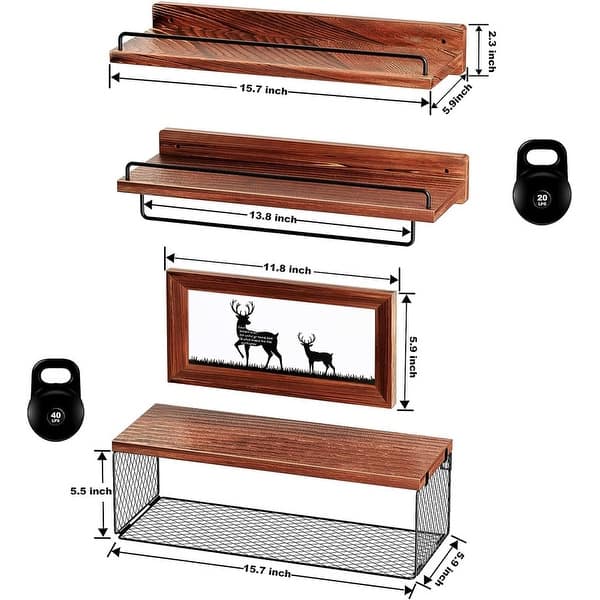 Shelves with Wall Decor Sign - Bed Bath & Beyond - 39467261