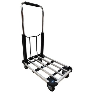 330 lbs. Capacity Extendable Folding Aluminum Hand Truck Cart - N/A ...