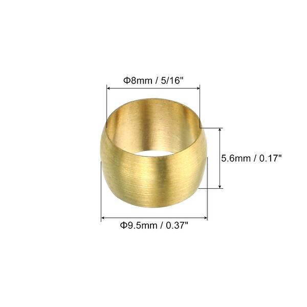 Compression Sleeves Ferrules, Ferrule Fitting - Brass Tone - Bed Bath ...