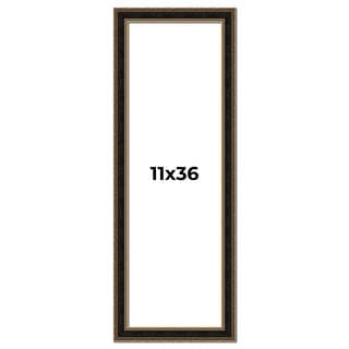 11x36 Frame Gold Antique Vintage Sold Wood Picture Frame | 1.75 Inch ...