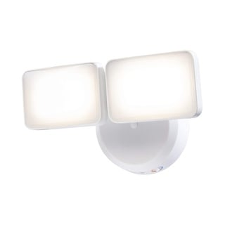 Outdoor LED Dual Head Wall Spot Light 2 Light Dusk to Dawn, White ...