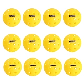 GSE™ 12-Pack Outdoor Pickleball Balls Set. Standard 40 Holes Pickleball ...