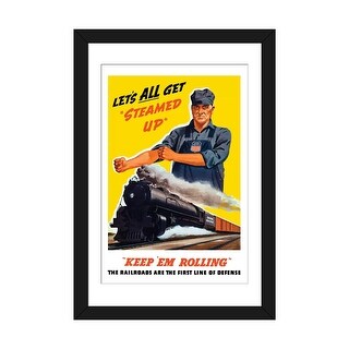 iCanvas "WWII Poster Of An Engineer Rolling Up His Sleeves And A ...