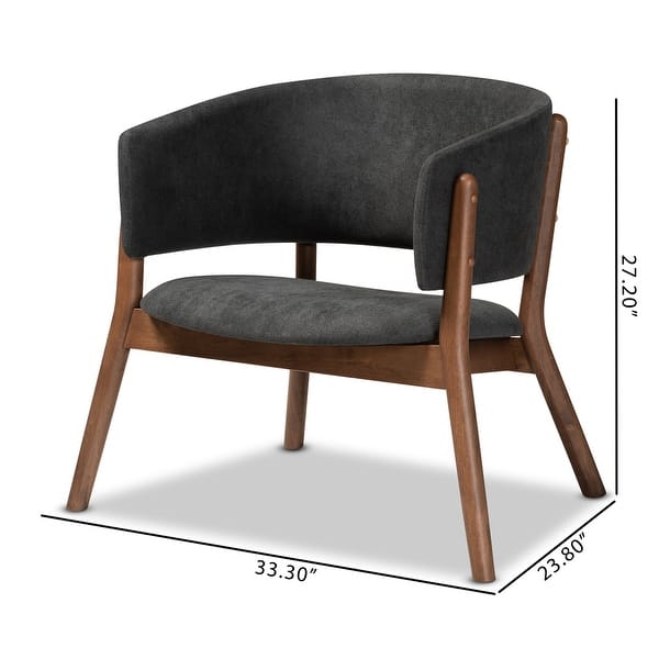 Baron Mid-Century Modern 2-Piece Living Room Accent Chair Set - Bed ...