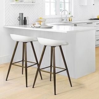 Modern Counter Height Backless Bar Stools Set of 2, Kitchen Island ...
