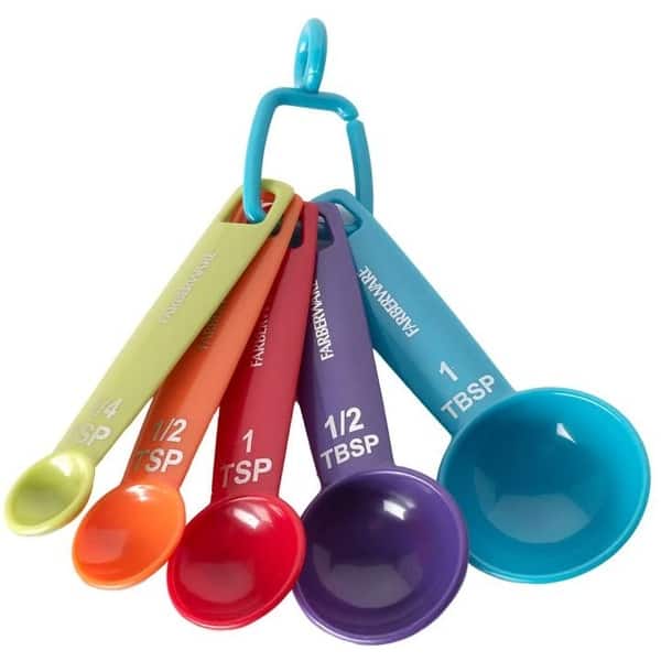 Farberware Color 9-Piece Plastic Measuring Cups and Spoons Set - On ...