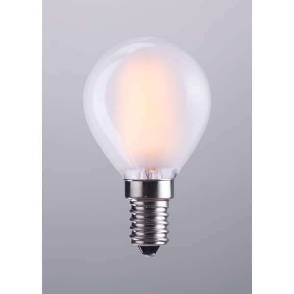 E12 G45 4W LED 80 x 45 mm Frosted White - 1.8" W x 1.8" D x 3.1" H ...