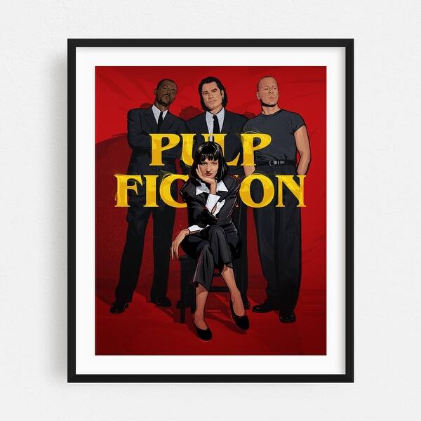 Pulp Fiction Group Digital TV Movies Tarantino Art Print/Poster - Bed ...