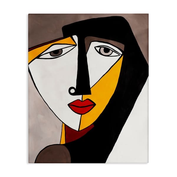 abstract faces wall art