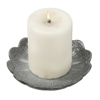 Candle Holder Plates, 4 Inch Ceramic Candle Tray Incense Holder Dish ...