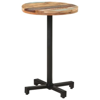 vidaXL Bistro Table Round Ã˜19.7"x29.5" Solid Reclaimed Wood - Bed Bath ...