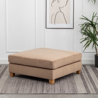 WOVENBYRD 40" Square Rectangle Pillowtop Ottoman - Bed Bath & Beyond ...