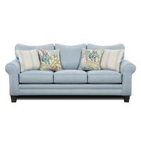 Labyrinth Sky Blue Queen Sleep Sofa - Bed Bath & Beyond - 25429574