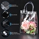 Gift Bags 9x6.7x2.8" Reusable Mini Plastic Gift Wrap Tote Bags - Clear ...