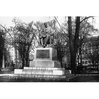 Hazen S. Pingree Monument Black and White Gallery Wrapped Canvas - Bed ...